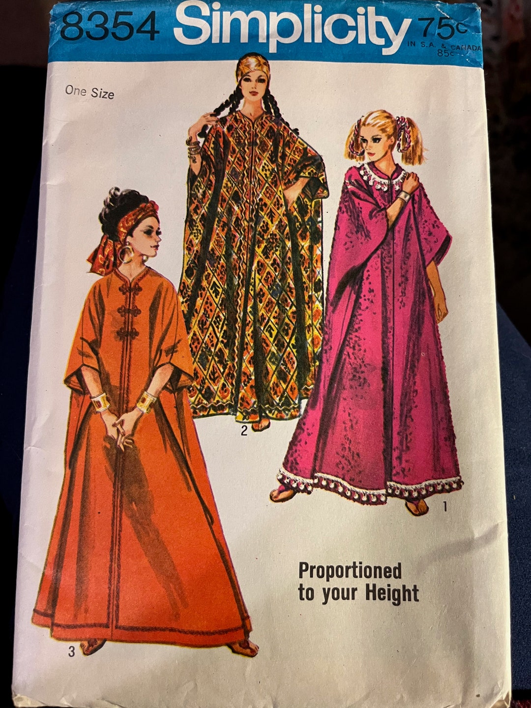 Simplicity Caftan 8354 Sewing Pattern - Etsy
