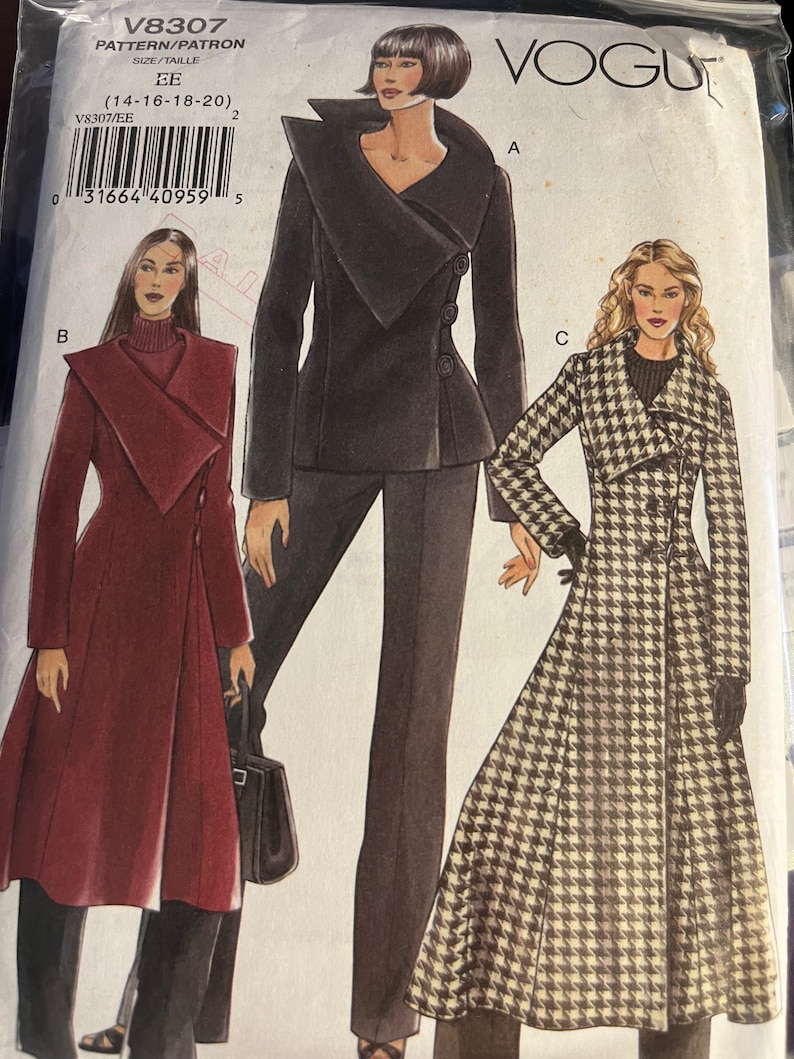 Vogue 1990's Coats Sewing Patterns - Etsy