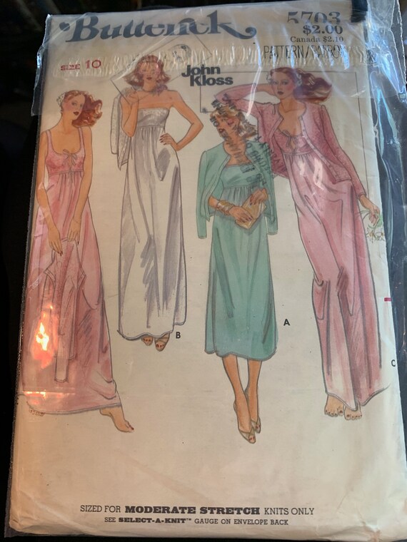 Butterick John Kloss 5703 Sewing Pattern - Etsy