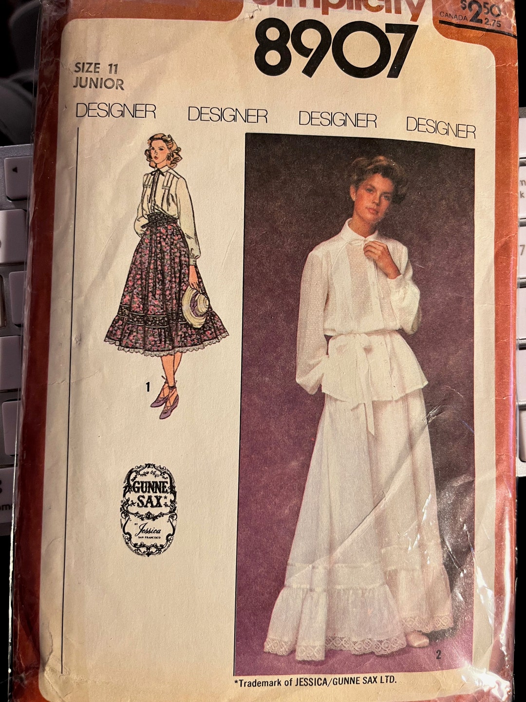 Simplicity Gunne Sax 8907 Sewing Pattern - Etsy