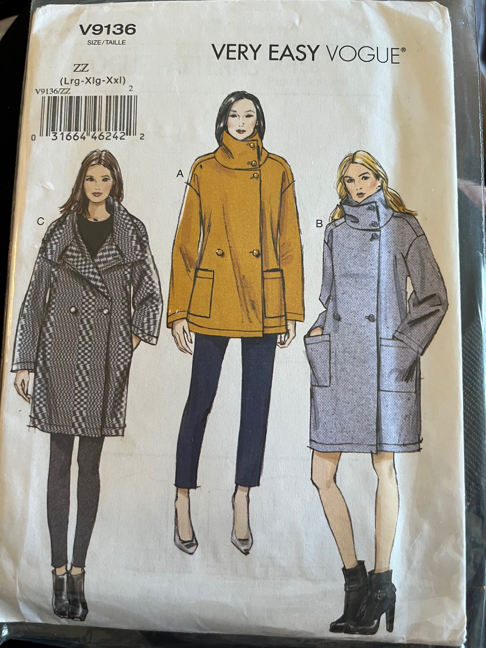Vogue 1990's Coats Sewing Patterns - Etsy