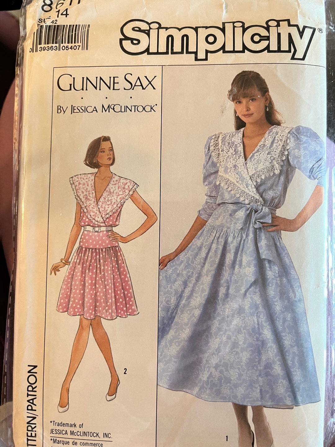 Simplicity Gunne Sax 8611 Sewing Patterns - Etsy