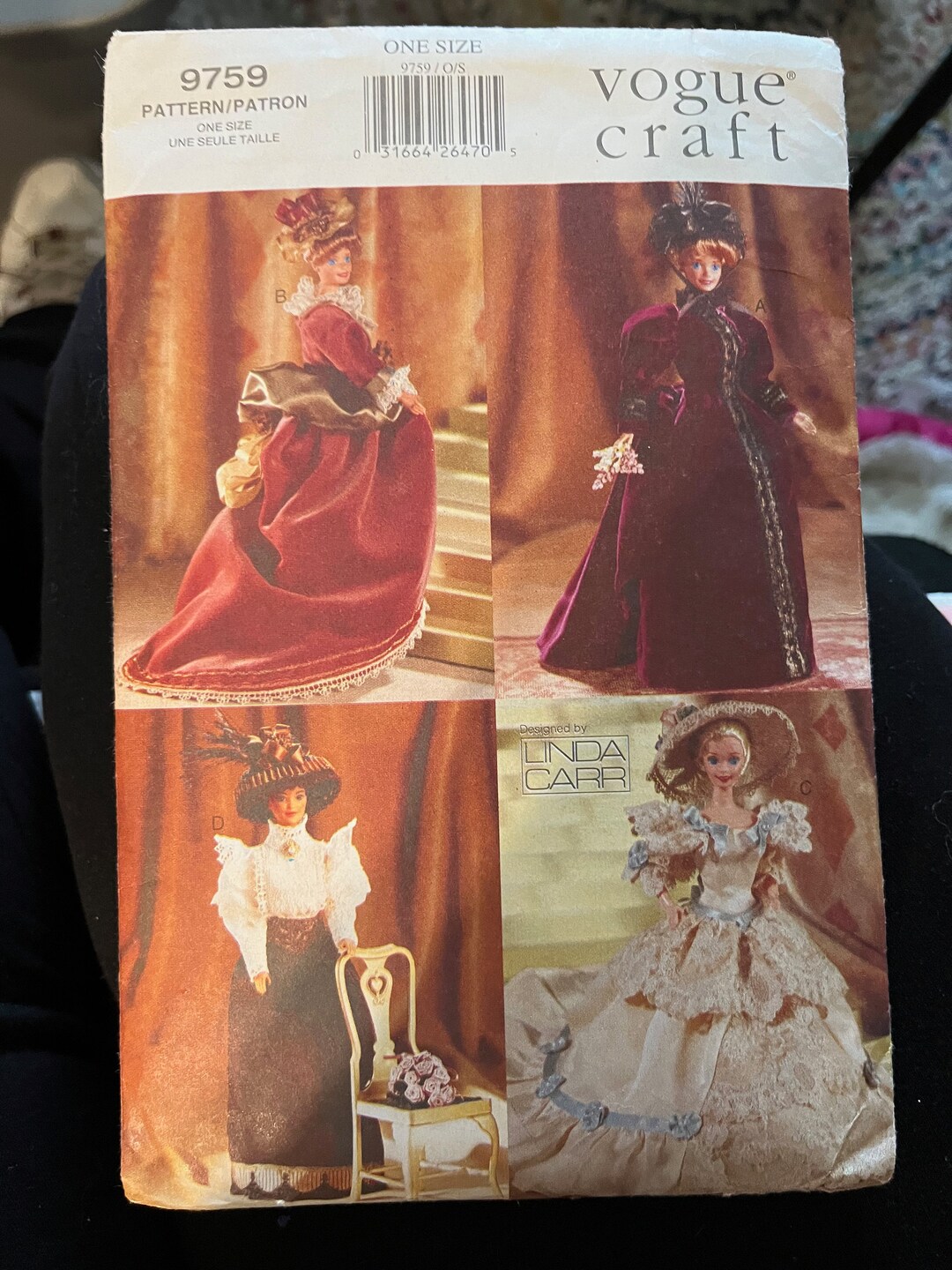 Vogue Craft Fashion Doll 9759 Sewing Pattern - Etsy