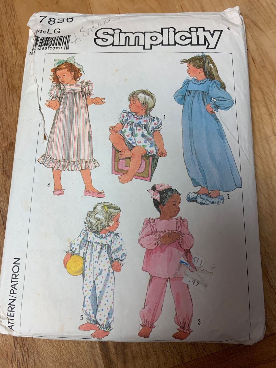 Simplicity Girl 7836 Sewing Pattern - Etsy