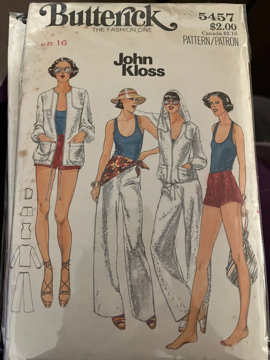 Butterick John Kloss 5457 Sewing Pattern - Etsy