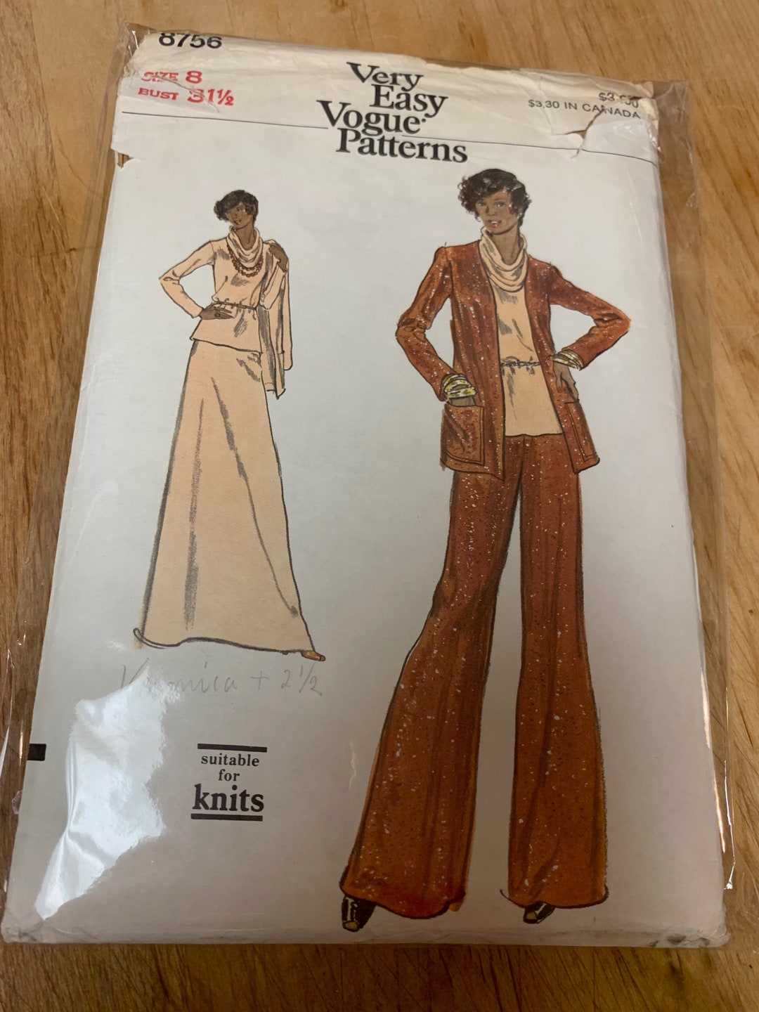 Vogue 8756 Sewing Pattern - Etsy