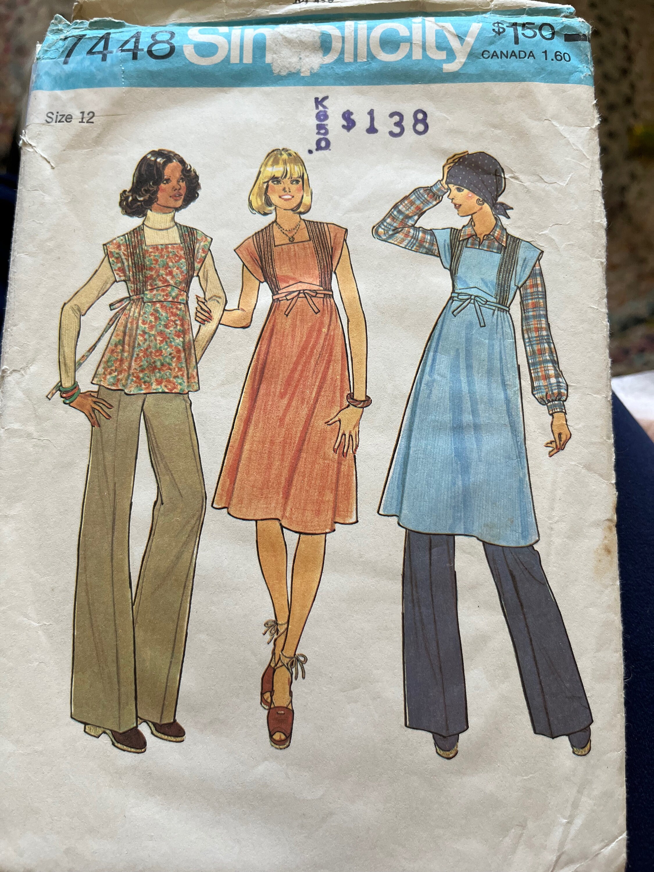 Simplicity 7448 Sewing Pattern - Etsy