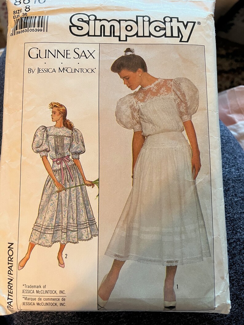 Simplicity Gunne Sax 8610 Sewing Pattern - Etsy