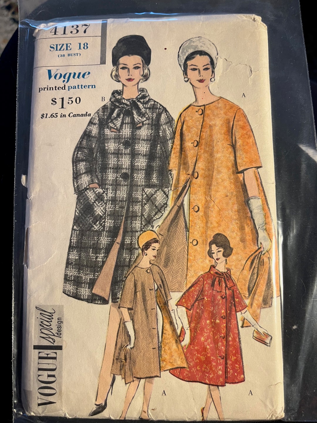 Vogue 4137 Sewing Pattern - Etsy