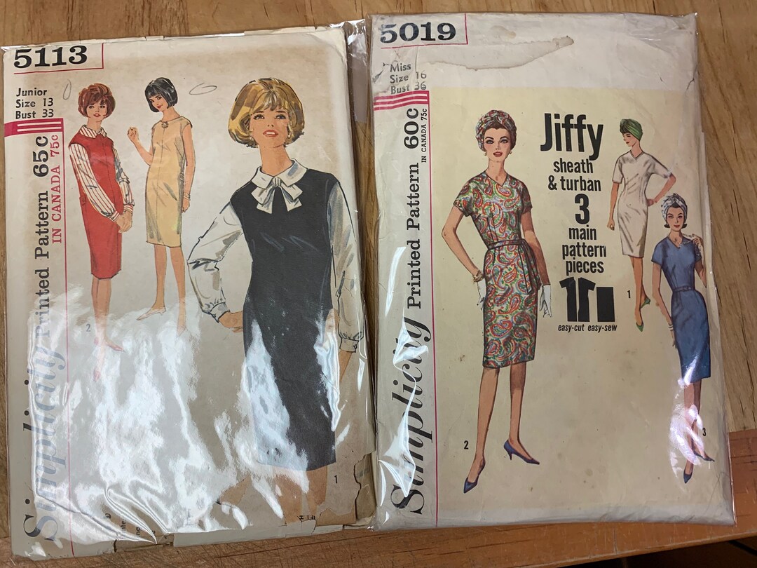 Simplicity Sheath Dress 3 Sewing Patterns - Etsy