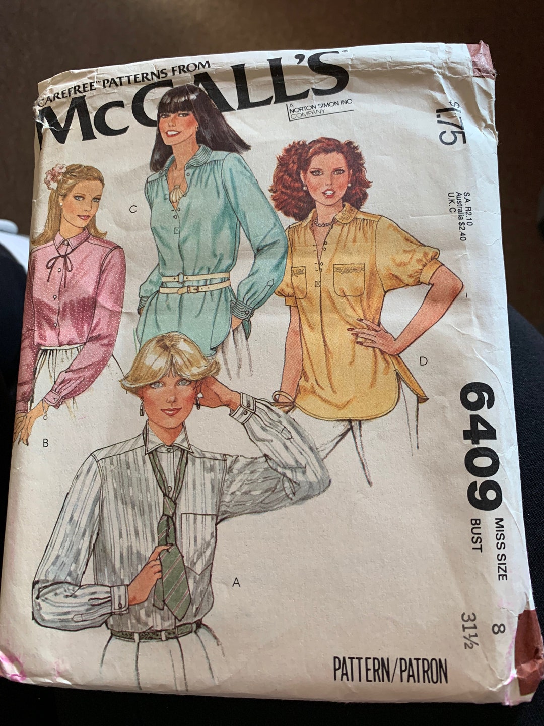 Mccall's 6409 Sewing Pattern - Etsy