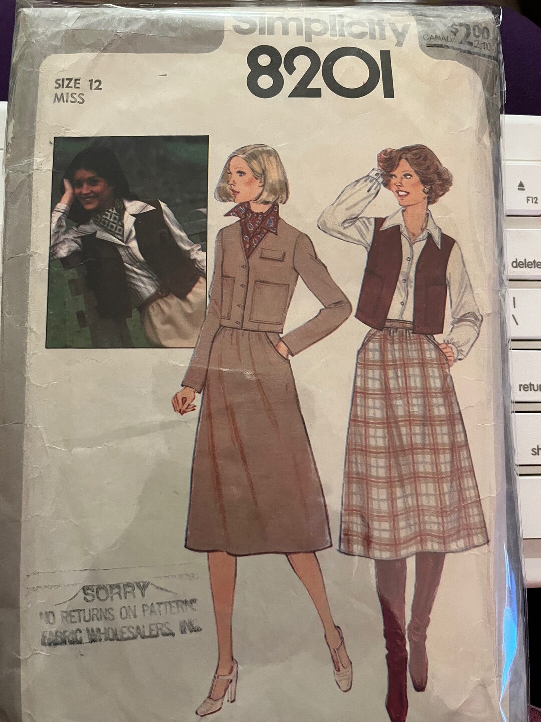 Simplicity 8201 Sewing Pattern - Etsy