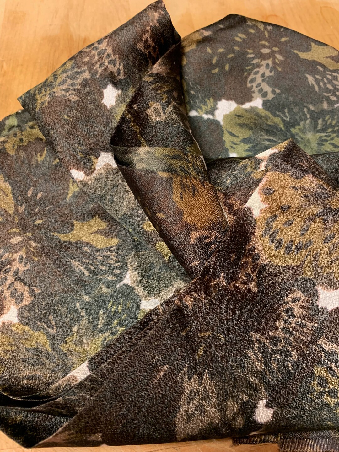Vintage Rayon Acetate Print Fabric - Etsy