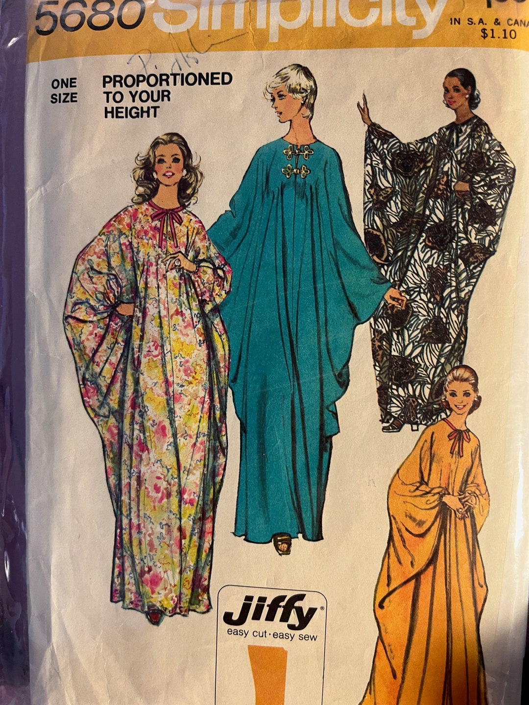 Simplicity Caftan 5680 Sewing Pattern - Etsy