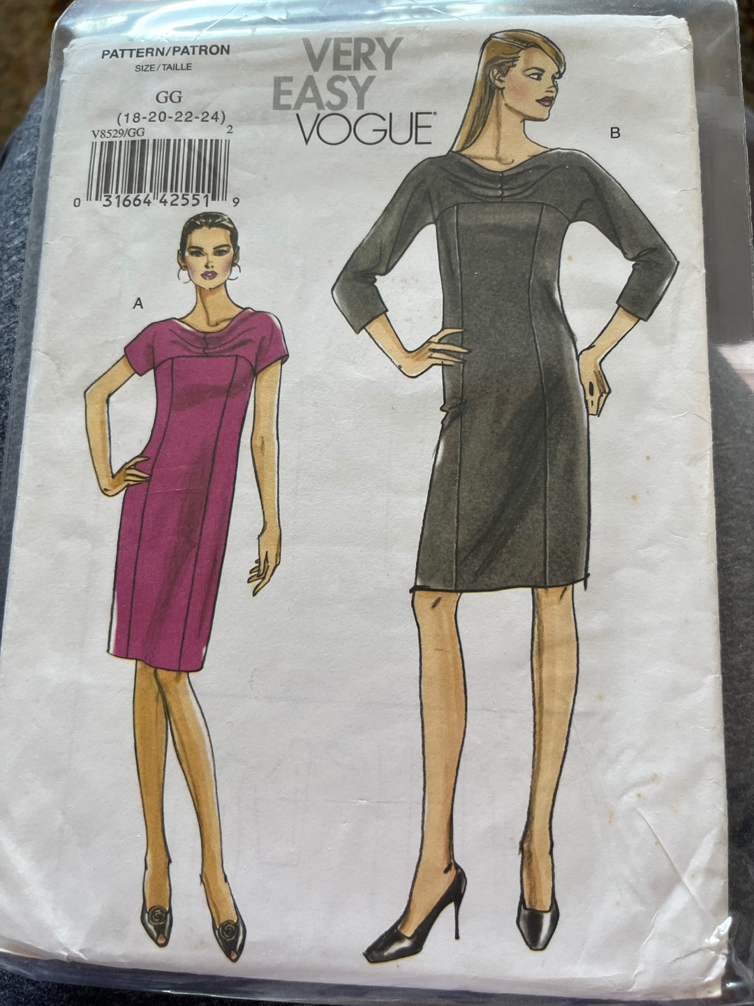 Vogue Very Easy Dresses Sewing Patterns - Etsy