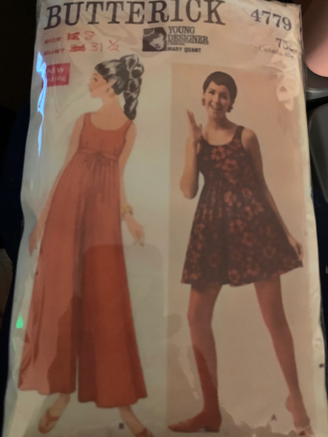 Butterick Mary Quant 4779 Sewing Pattern - Etsy