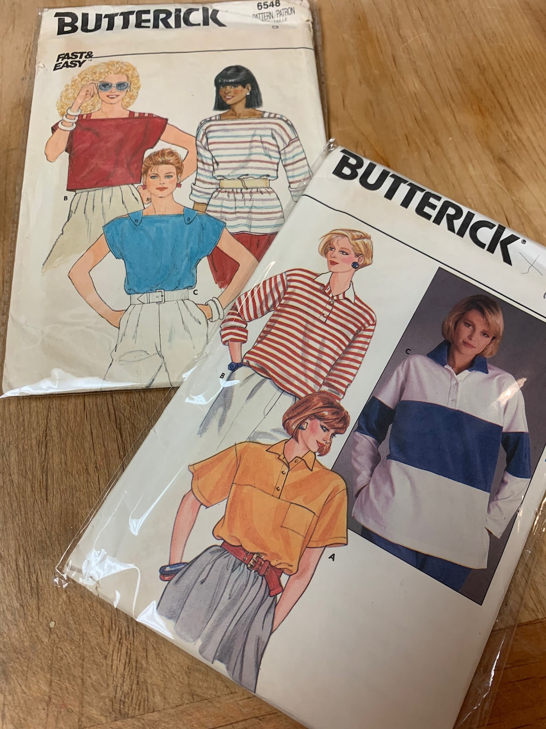 Butterick 1980's Top Sewing Patterns - Etsy