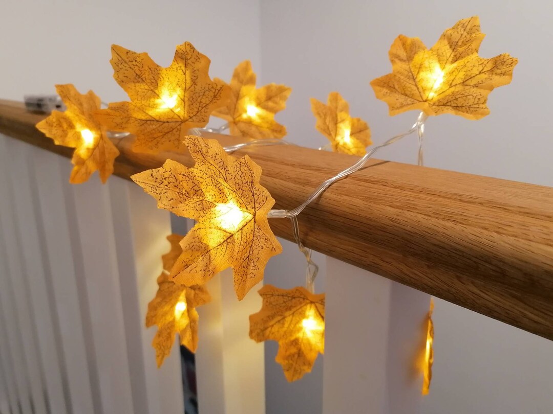 Autumn Decor Fairy Lights 1-5m Autumn Leaves Wedding - Etsy UK