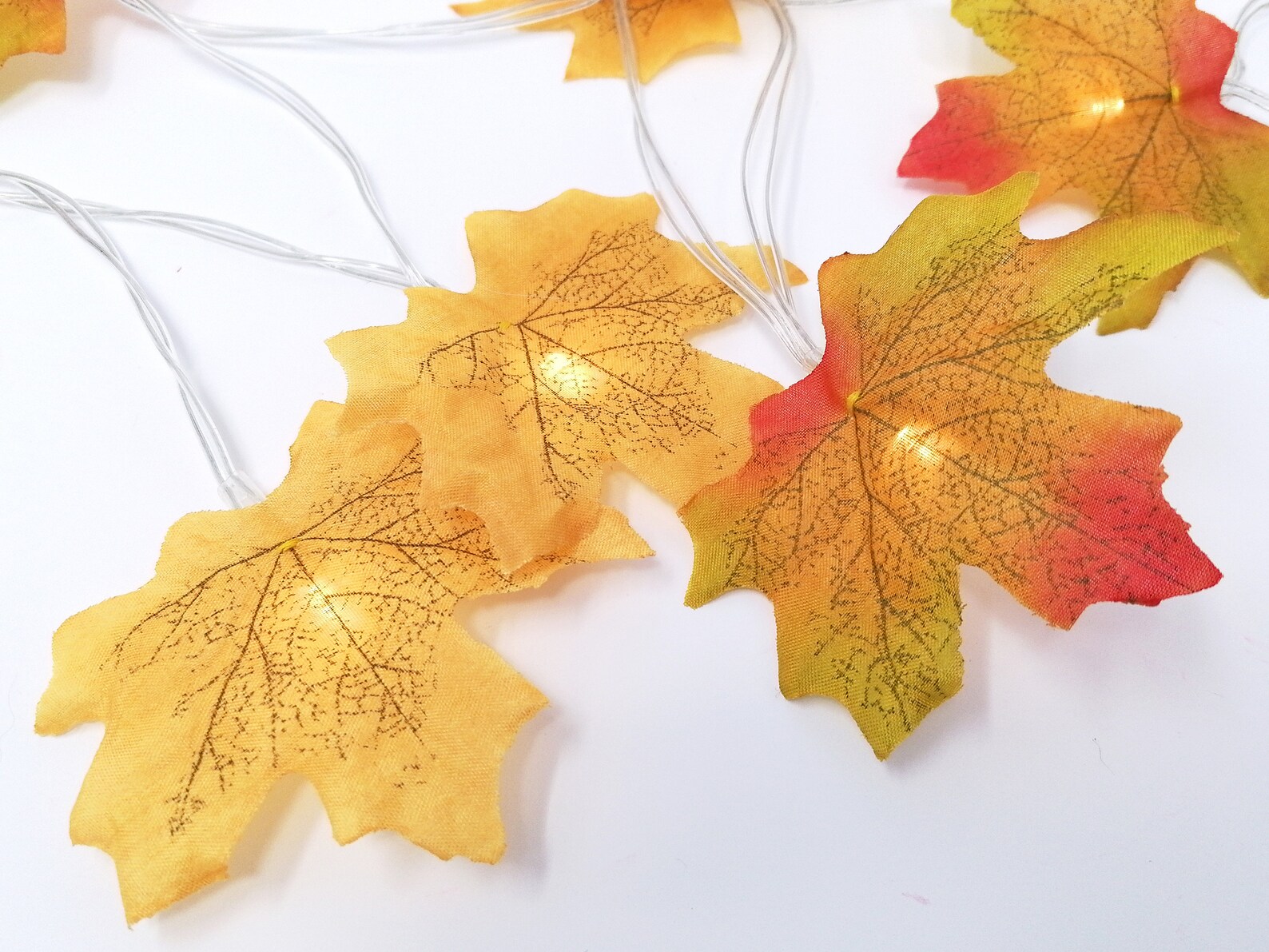 Autumn Decor Fairy Lights 1-5m Autumn Leaves Wedding | Etsy UK