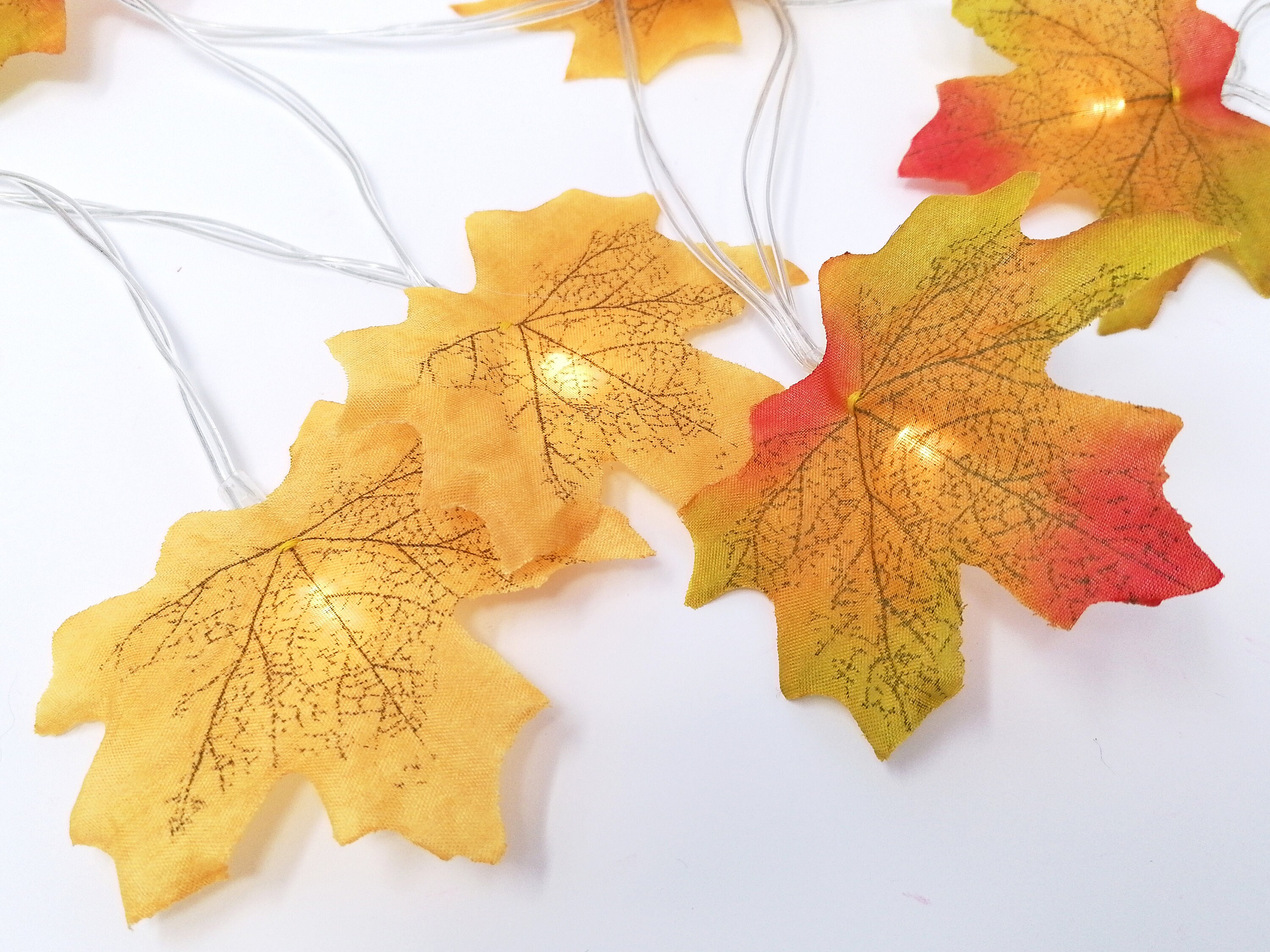 Autumn Decor Fairy Lights 1-5m Autumn Leaves Wedding | Etsy UK