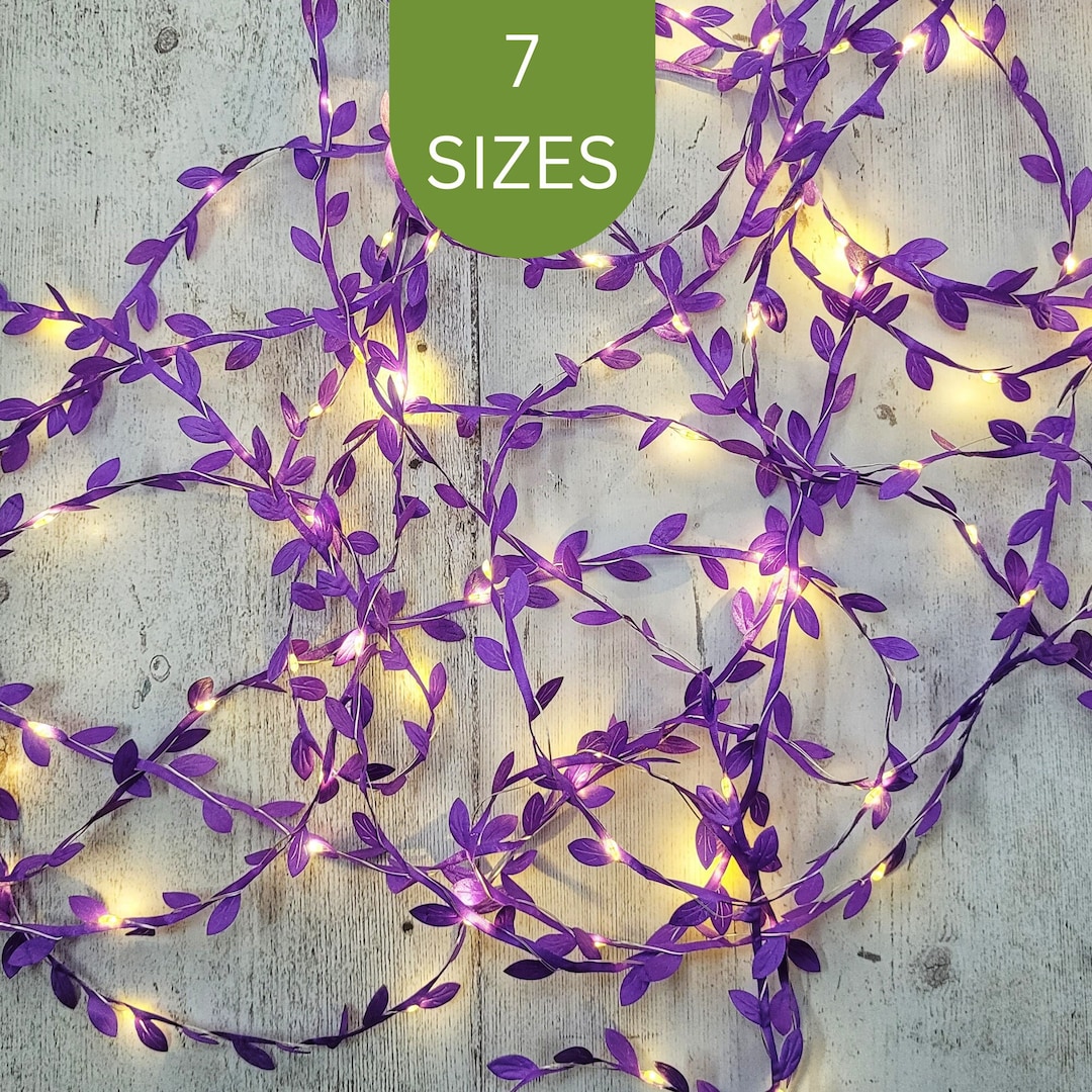 Purple Fairy Lights Lavender Wedding Decor Table Centrepiece Reception ...