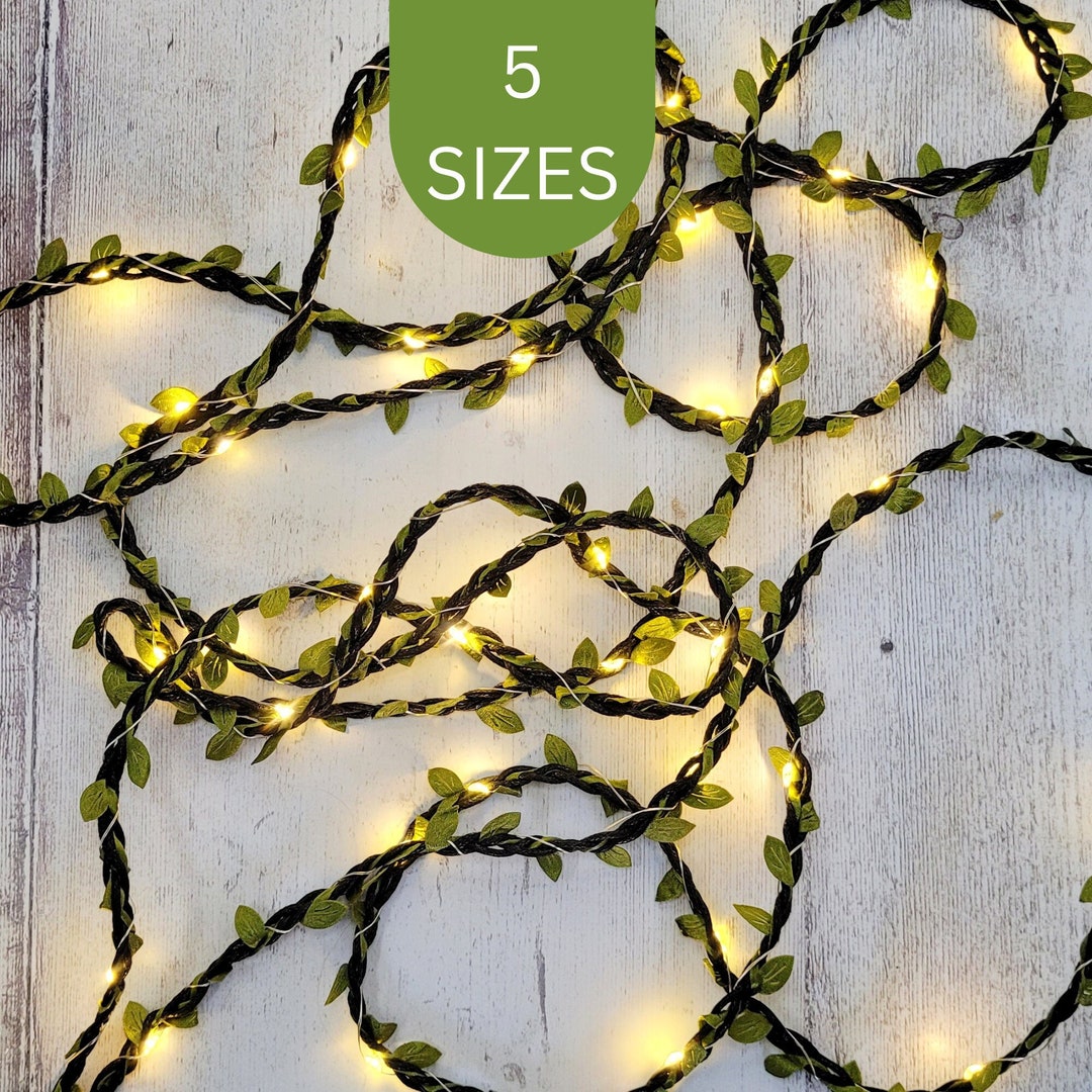 Black Vine Fairy Lights Gothic Wedding Table Decor Garland Dark ...