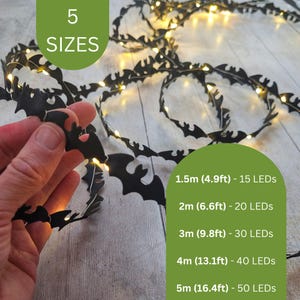Black Bat Fairy Lights - Halloween Home Decor - Gothic Wedding Table ...