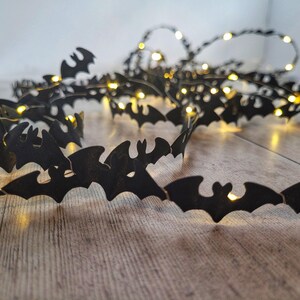 Black Bat Fairy Lights - Halloween Home Decor - Gothic Wedding Table ...
