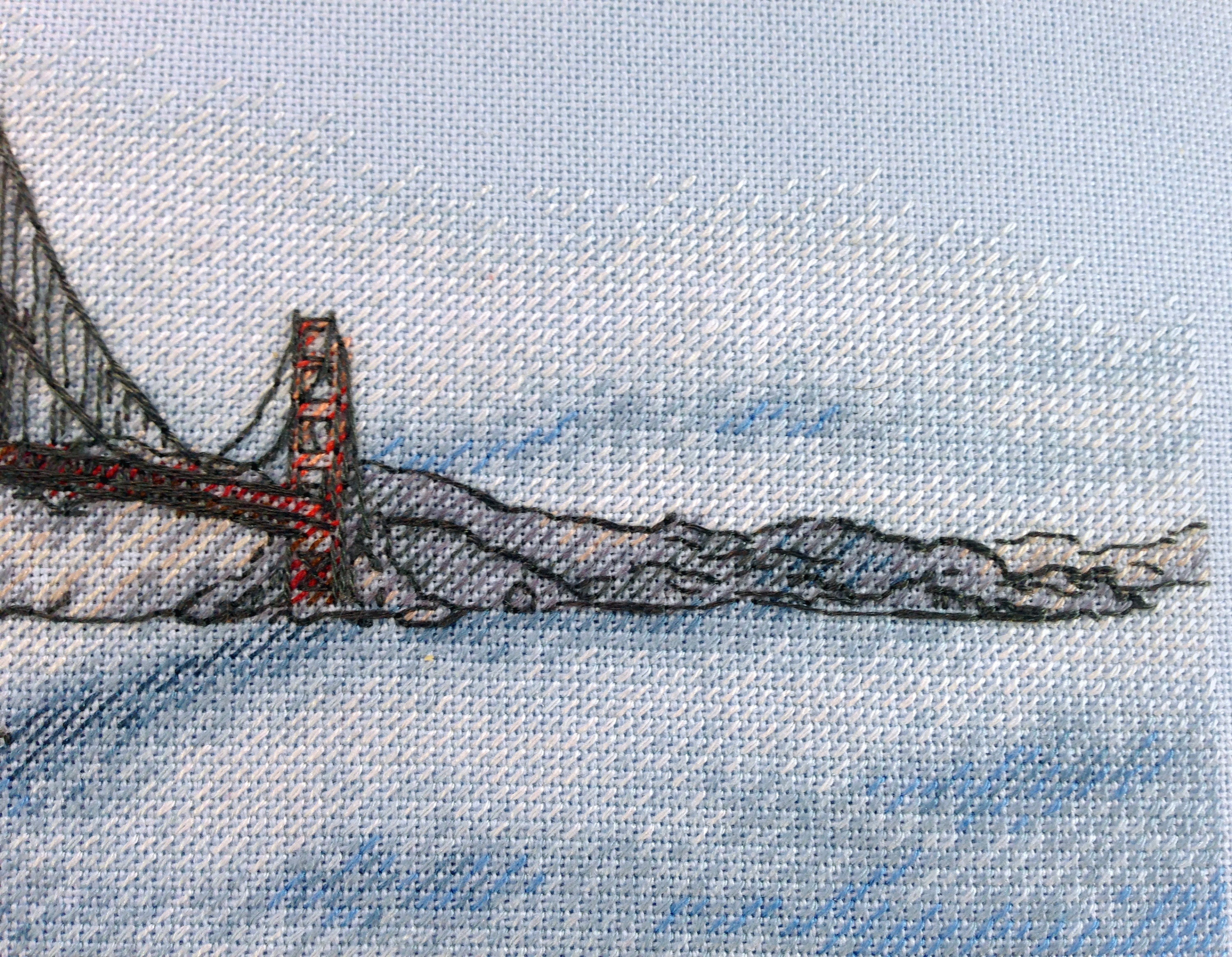 The Golden Gate Bridge Lansvit CROSS-STITCH KIT A-010 - Etsy