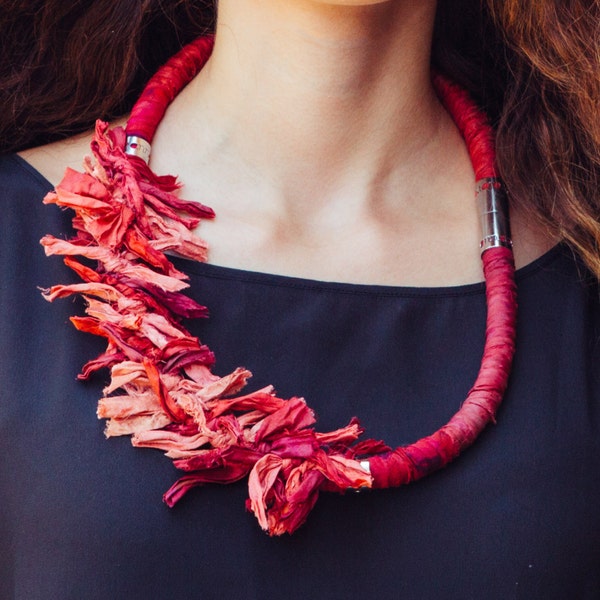 Fabric Necklace - Etsy