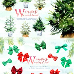 Watercolor Winter Wonderland Clipart Set,christmas Illustration,winter ...