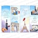 Paris Bookmarks Printable Set of 4 Digital Bookmarks France - Etsy