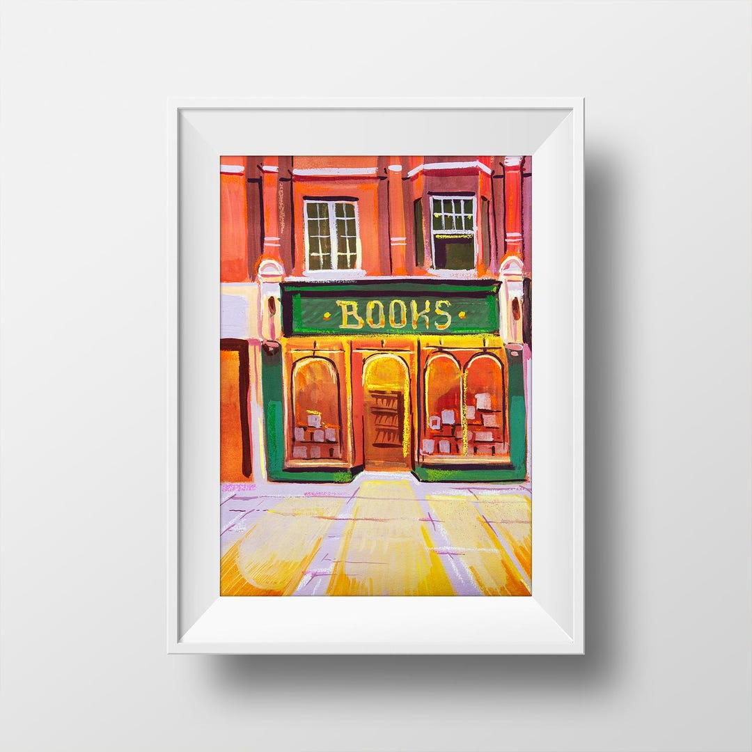 Book Shop Print,book Store Printable Poster,book Lover Gift,book Nook ...