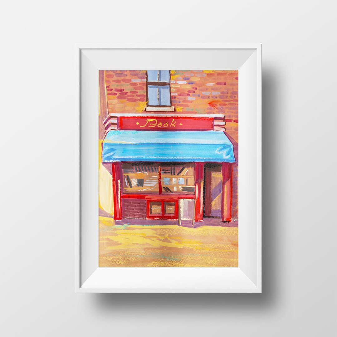 Book Shop Print,book Store Printable Poster,book Lover Gift,book Nook ...