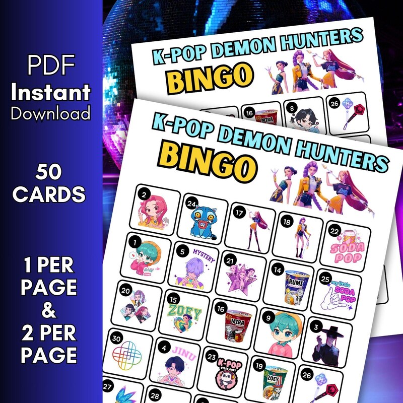 Kpop Demon Hunters Paper Dolls - Etsy
