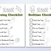 Dinosaur Coloring Kids Morning & Bedtime Checklist, Kid Bedtime ...