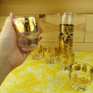 Culver Pitcher and 5 Old Fashioned Glasses, Florentine - Etsy