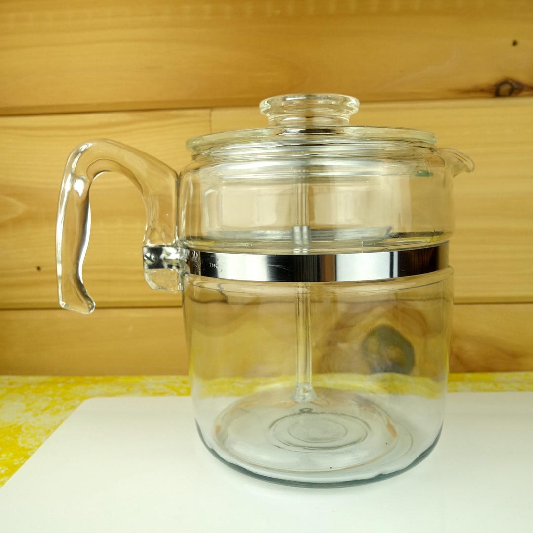 Pyrex 9-cup Coffee Percolator With Cover, Flameware, #7759 - Etsy