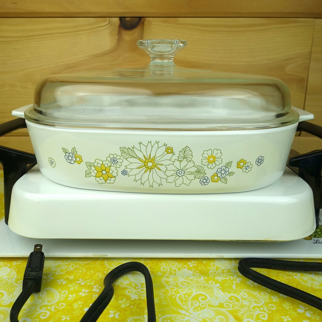 Corning Ware Cookmates Casserole With Glass Cover Electromatic Skillet ...