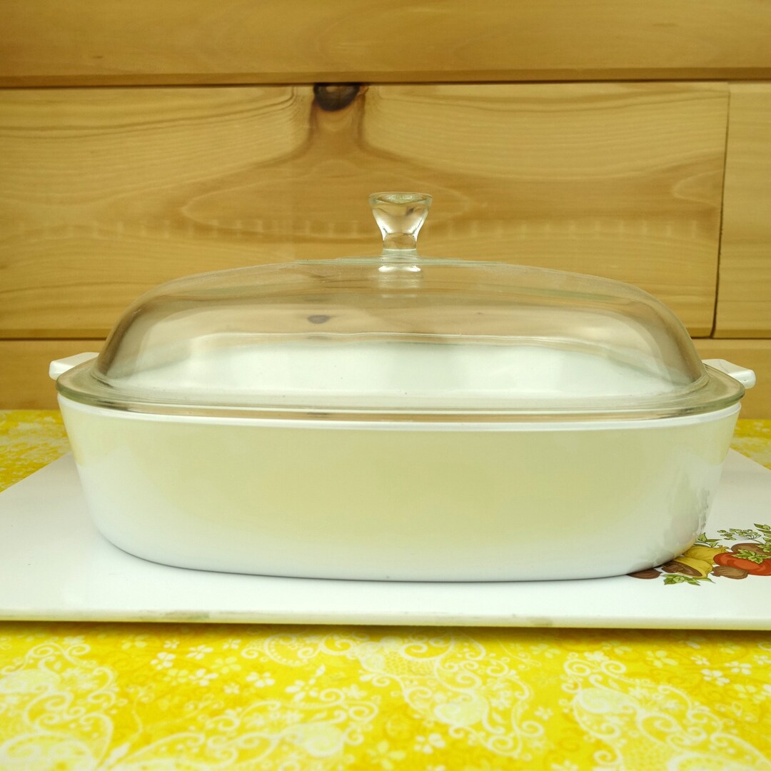 Corning Ware Cookmates 10" Casserole With Glass Cover, All White - Etsy
