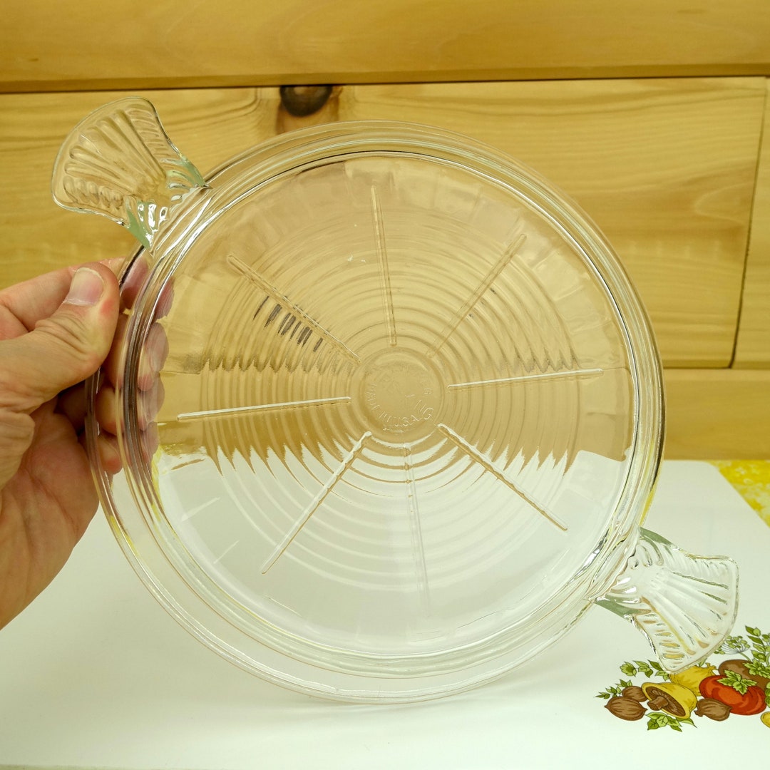 Fire King Clear Glass Trivet With Handles - Etsy