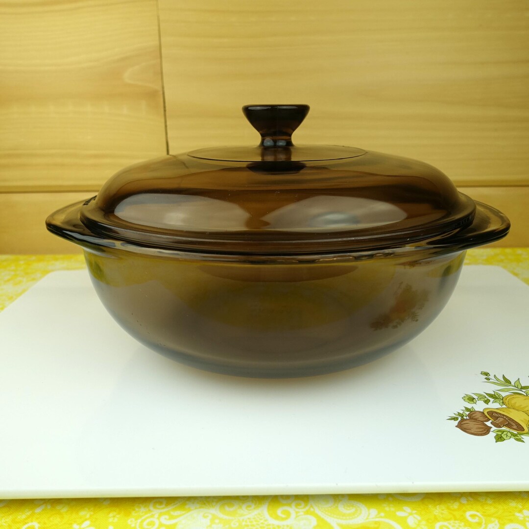 Pyrex 1.5-liter Casserole With Cover, Fireside Brown, #023 - Etsy