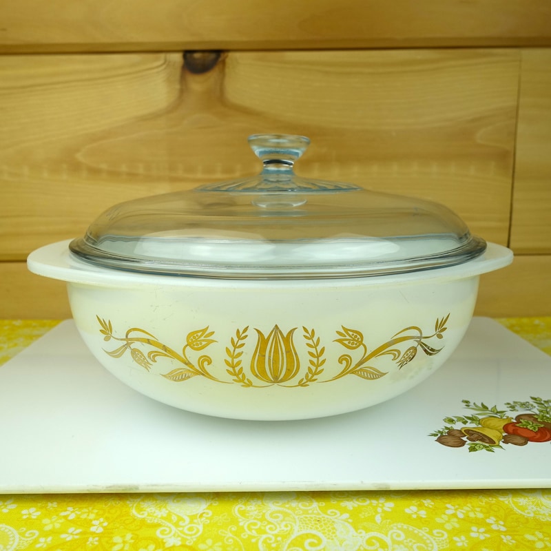 Pyrex Golden Tulip - Etsy