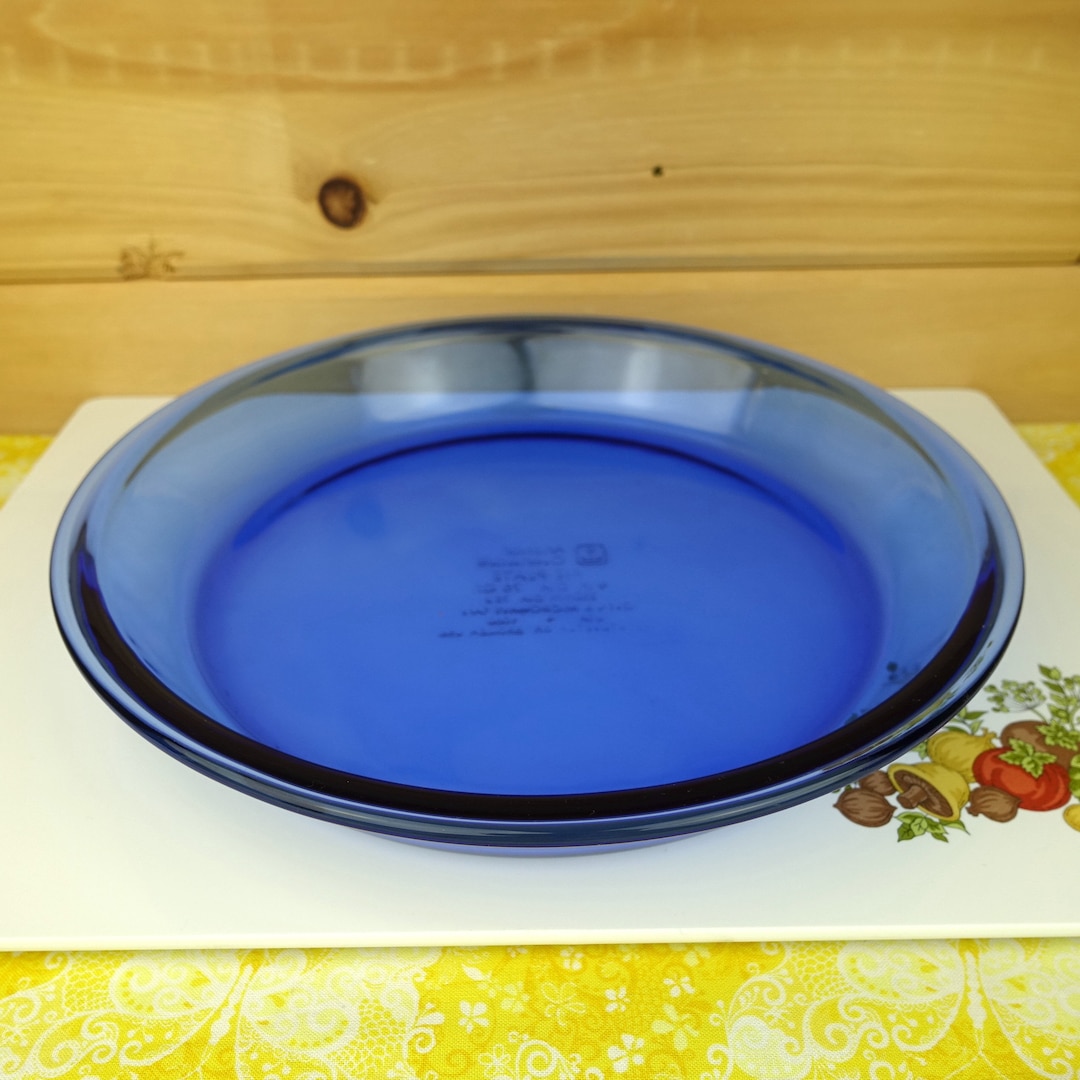 Anchor Ovenware 9" Shallow Pie Dish, Essentials Cobalt Blue, #1060 - Etsy