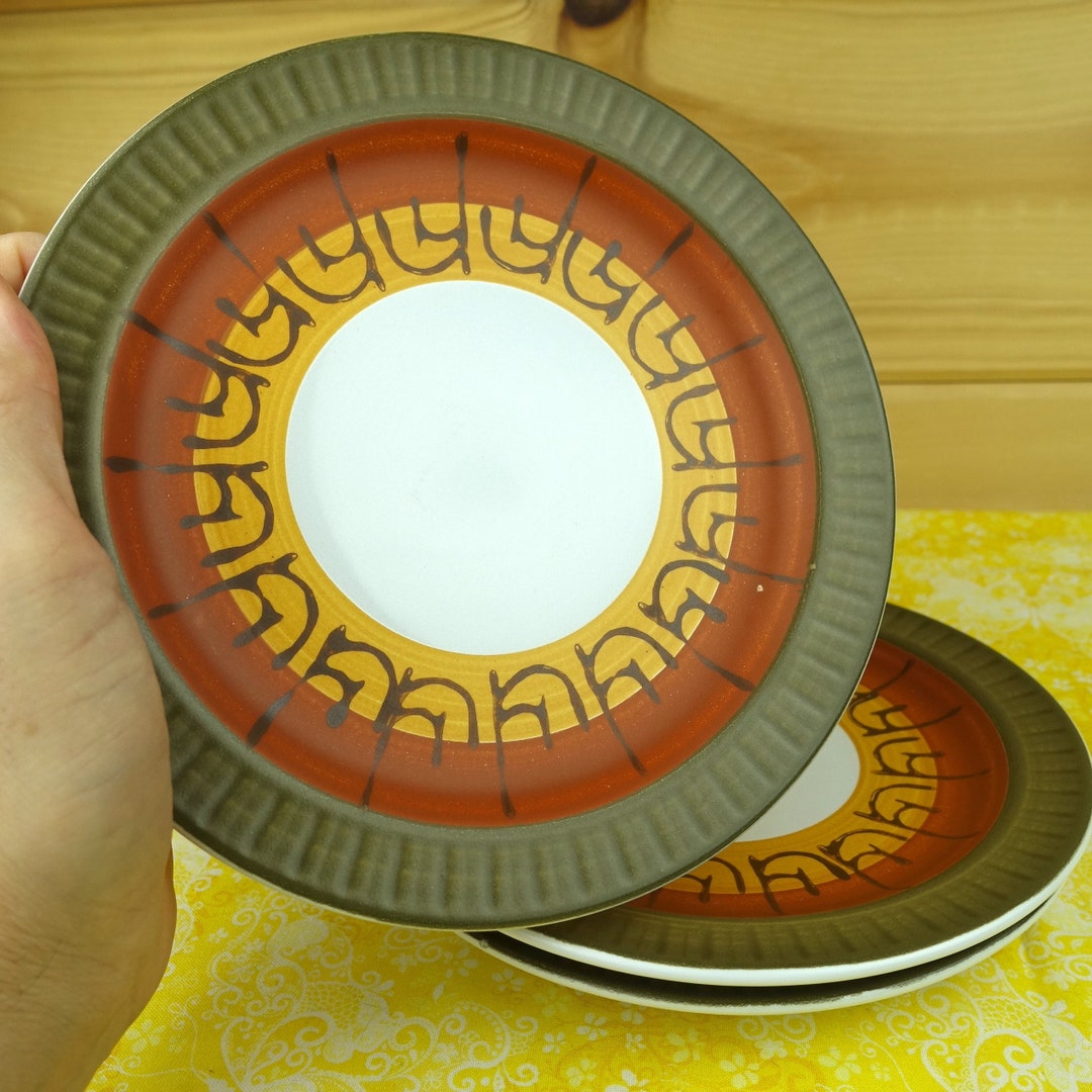 3 Casual Ceram 7-1/2" Salad Plates, Galaxy, Stoneware Made in Japan - Etsy