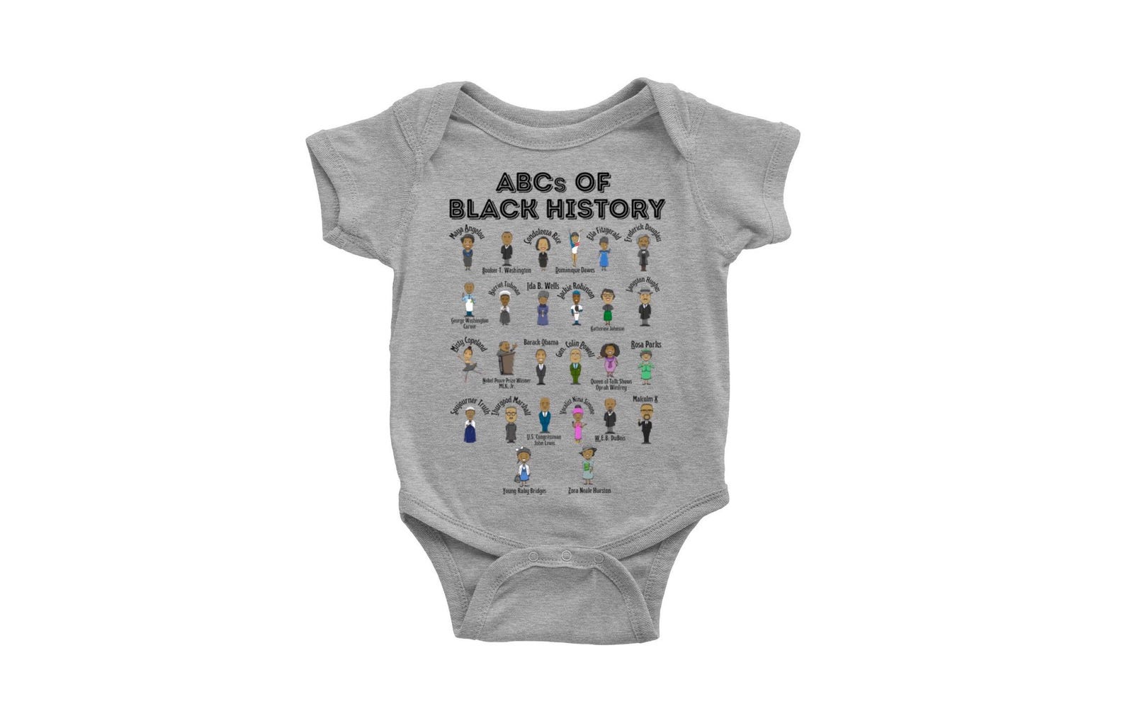 Abcs of Black History Baby, Toddler & Youth Top - Etsy