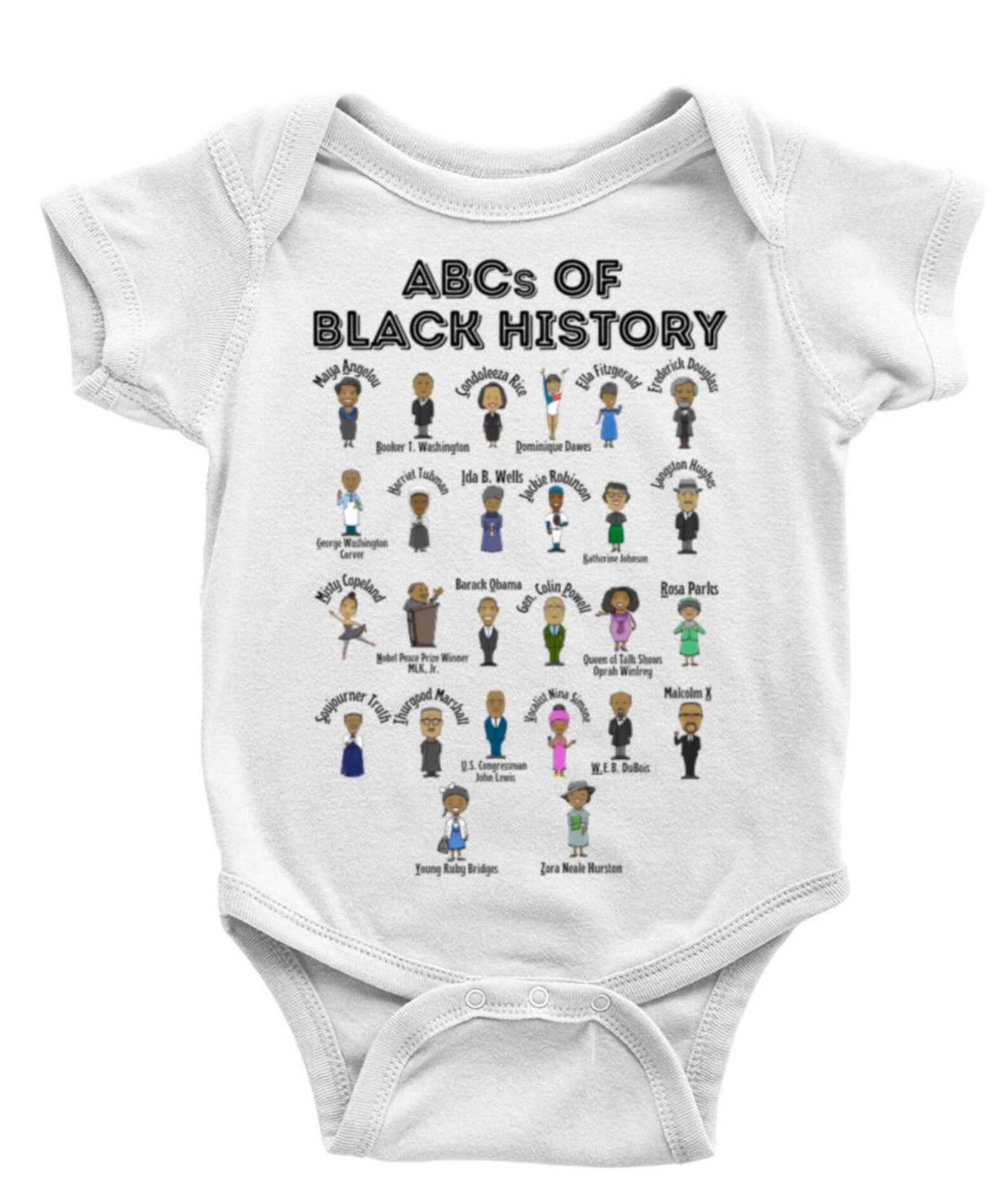 Abcs of Black History Baby, Toddler & Youth Top - Etsy