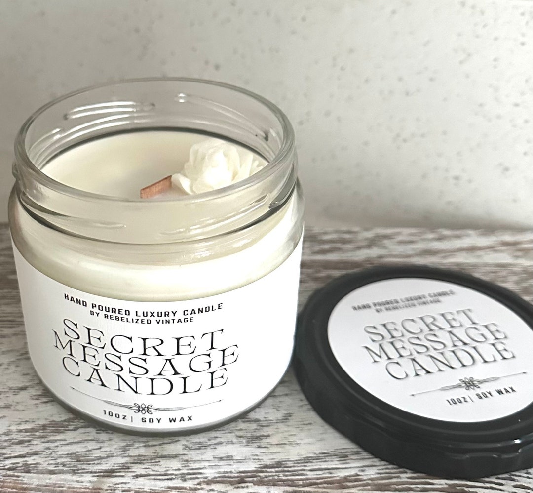 Custom Secret Message Candle: Perfect Valentines Day, Birthday, Mothers ...