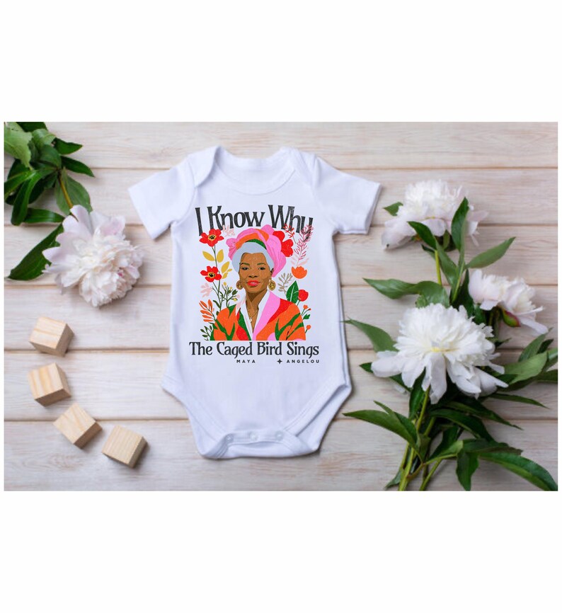 Inspired by Maya Angelou Caged Bird Sings Baby, Toddler & Youth Top - Etsy