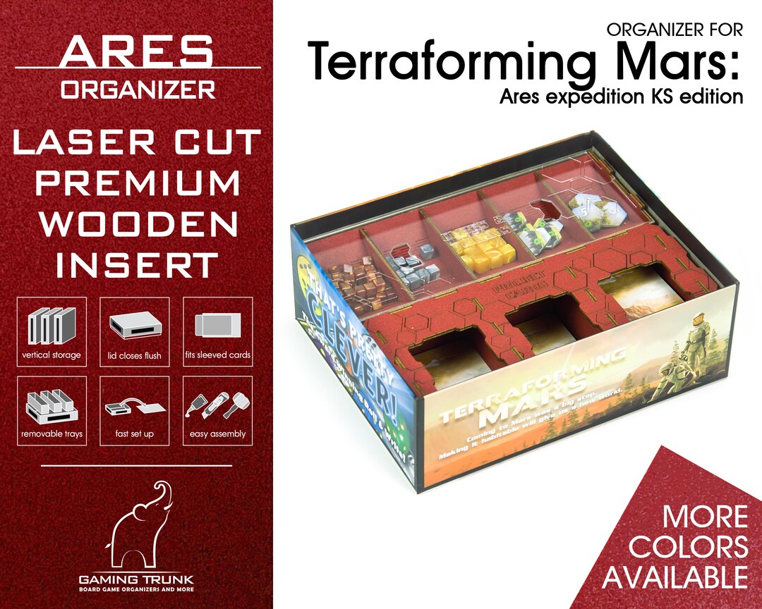 Ares Organizer for Terraforming Mars: Ares Expedition | Insert for ...